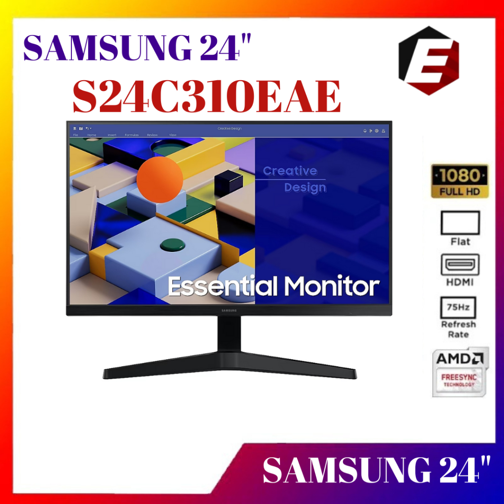 Samsung Flat 24" Monitor (S24C310EAE)(IPS Panel, Full HD, 5ms(GTG ...