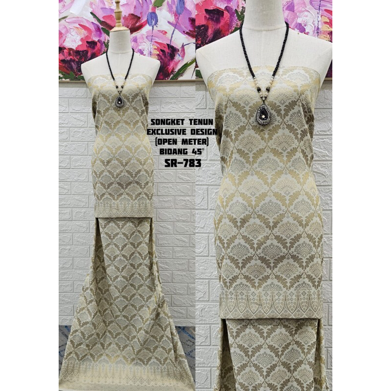 ORIGINAL🔥🔥SONGKET TENUN ASLI BUNGA PENUH EXCLUSIVE🔥 | Shopee Malaysia
