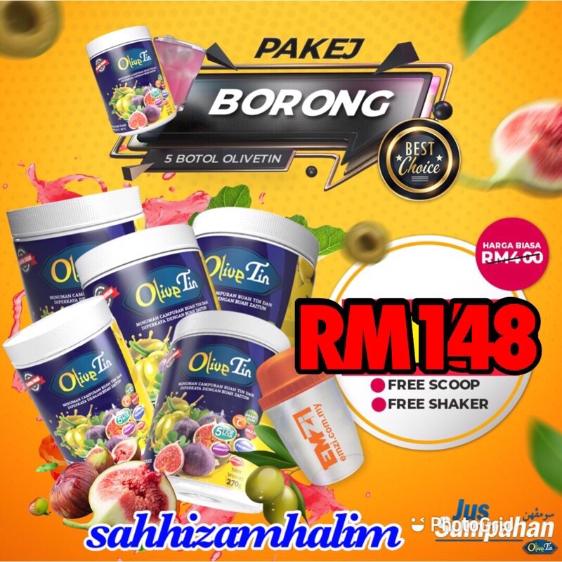 📣OLIVETIN PROMOSI RM 148.00 🫒ORIGINAL HQ OFFICE 📣5 Botol X270g | Shopee Malaysia