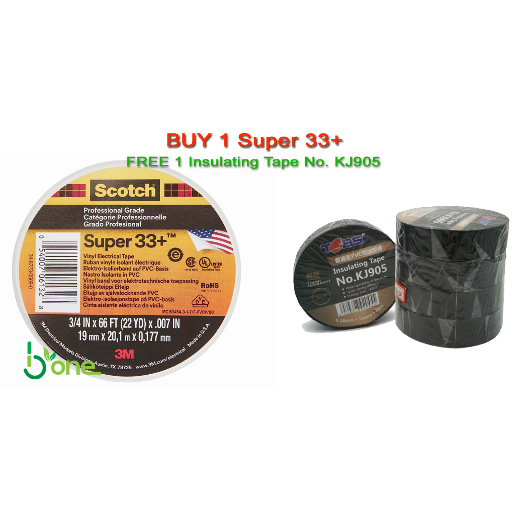 Scotch® Super 33+ Vinyl Electrical Tape | Shopee Malaysia