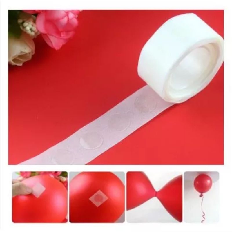 100Pcs Points Balloon Attachment Glue Dot Ceiling Wall Balloon Stickers ...