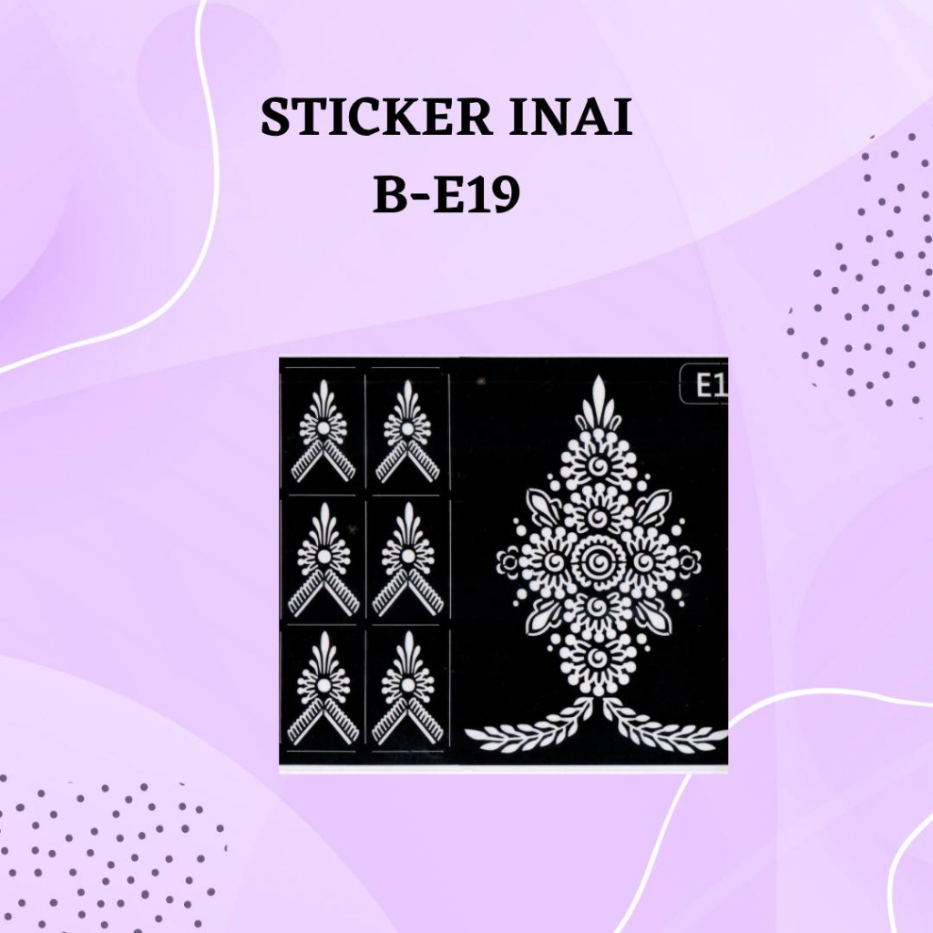 Sticker Corak Inai / Henna Stencil / Sticker Inai / Henna Sticker ...