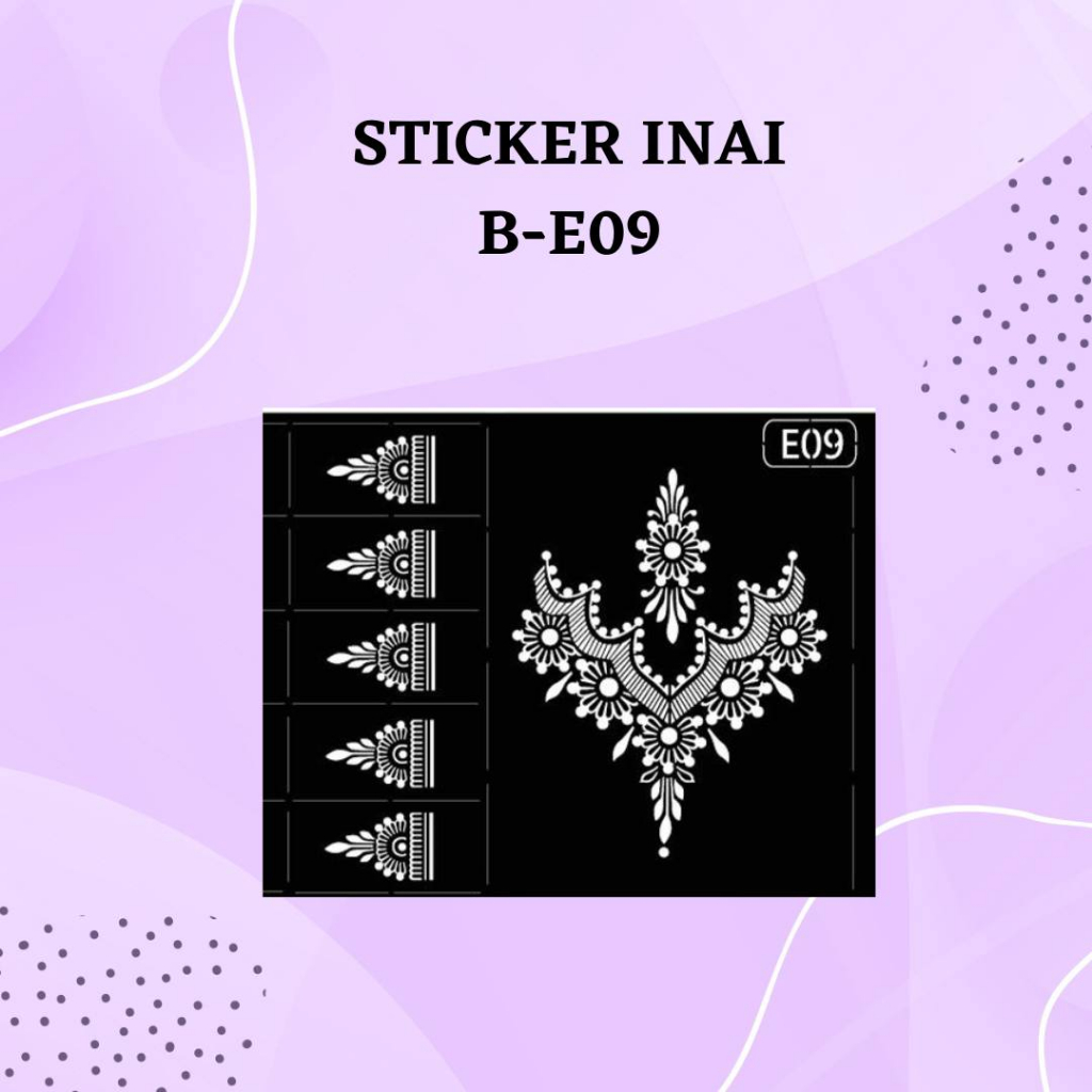 Sticker Corak Inai / Henna Stencil / Sticker Inai / Henna Sticker ...