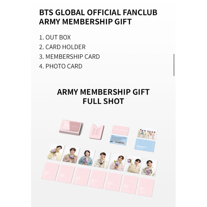 (ready stock) BTS 2024 / 2023 Army Membership Gift Kit / Army Membership / Weverse purchasing ...