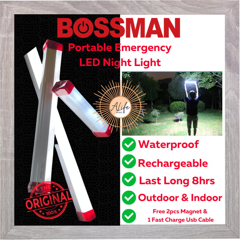 ALife Bossman USB Recharge Led Tube Light Emergency Light Lampu Cas ...