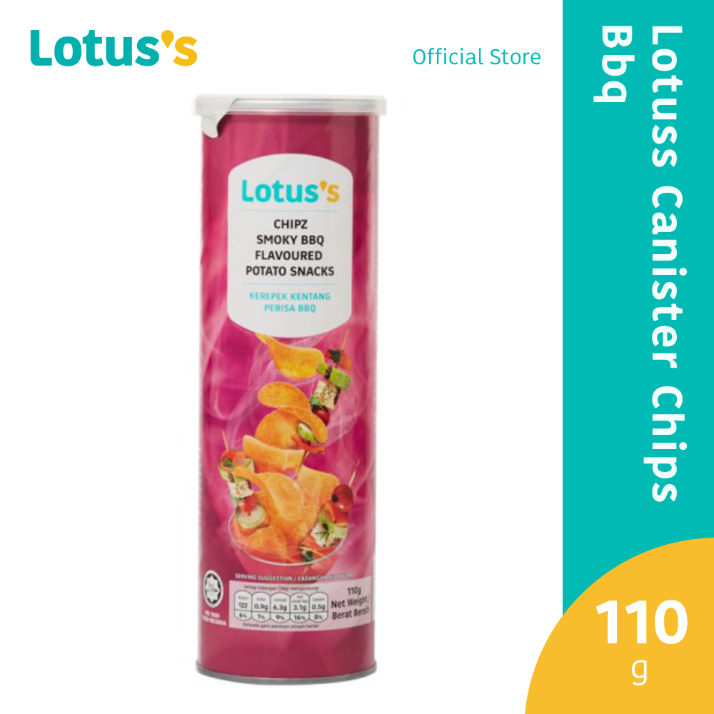 Lotuss Canister Chips - BBQ (110g) | Shopee Malaysia