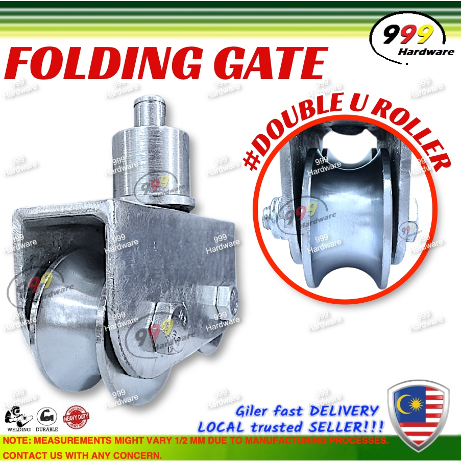 999 U / UV DOUBLE FOLDING GATE BEARING / WELDING WROUGHT IRON GATE ...