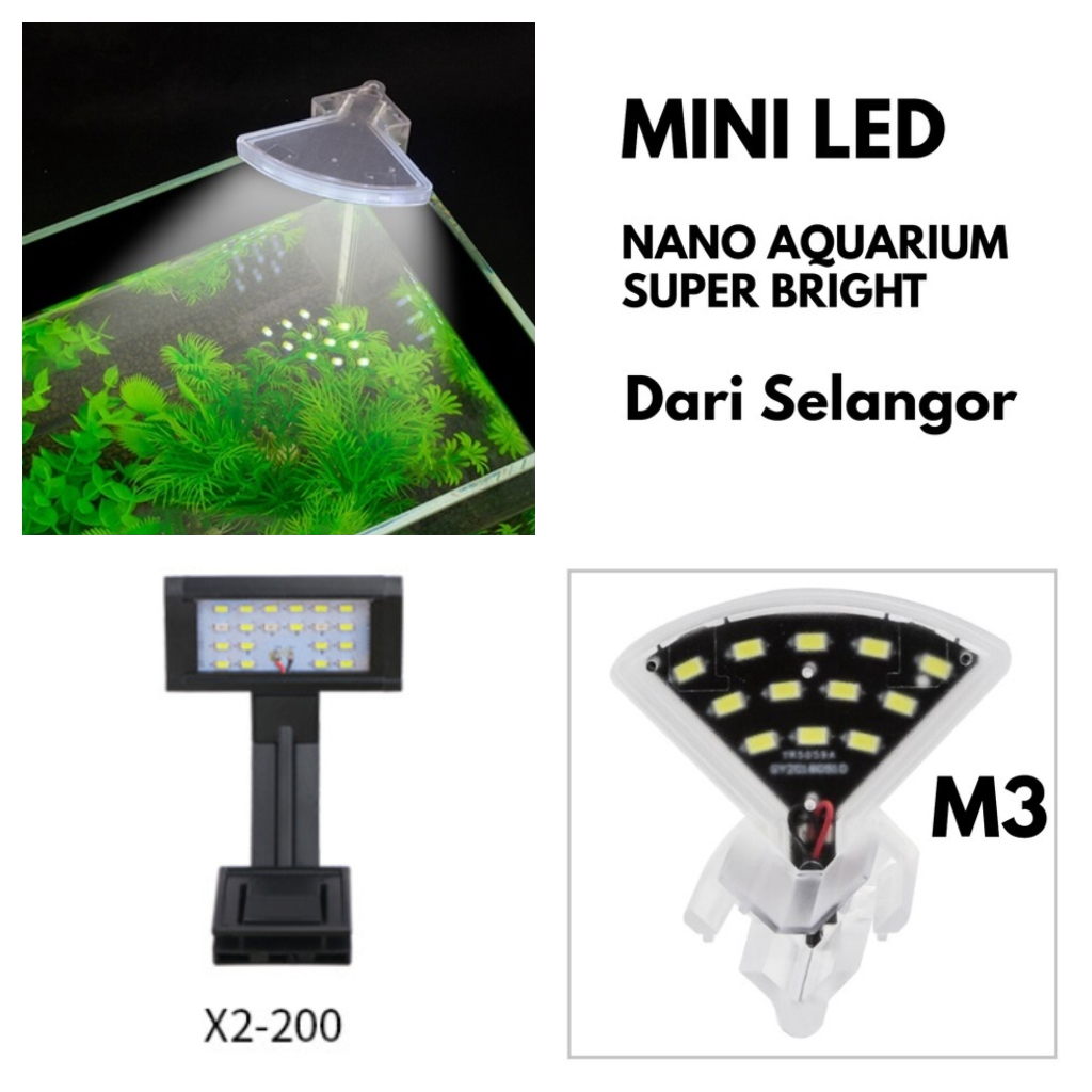 KLREADY Lampu Mini Akuarium Ikan - Fish Aquarium Tank Mini LED Light ...