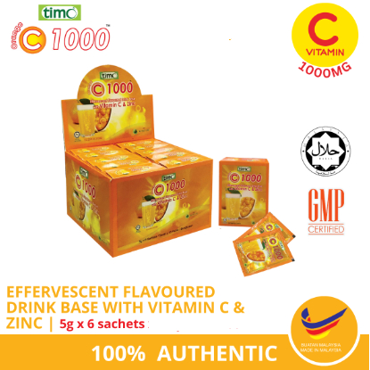 Timo Orange C 1000 Effervescent Flavoured Drink Base With Vitamin C ...