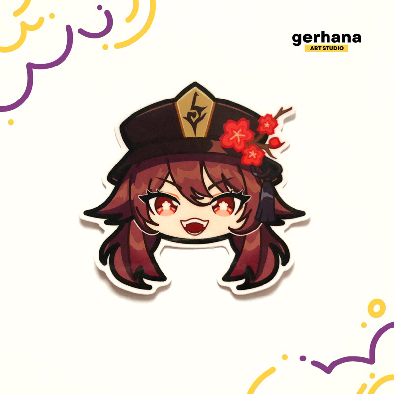 Genshin Impact Chibi Stickers | Aether Kokomi Heizhou Hutao Ganyu ...