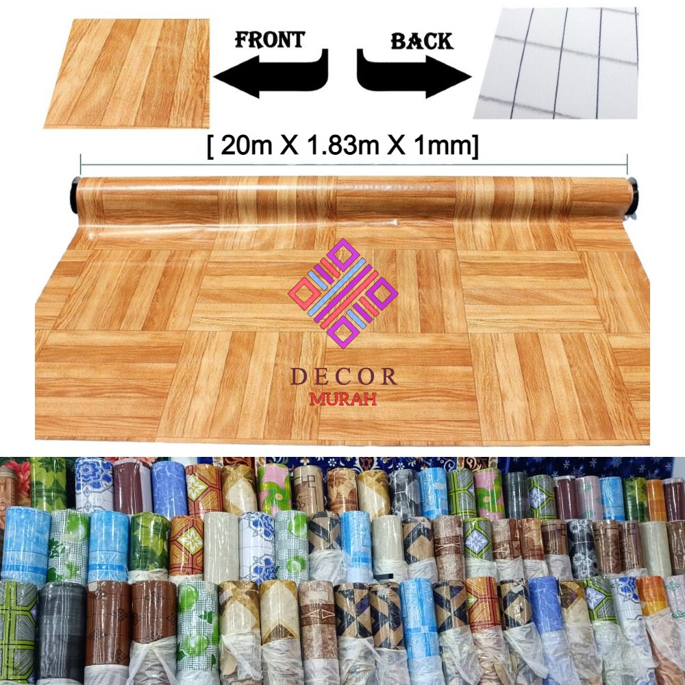 Tikar Getah Sponge / Span / Tebal ( 20m X 1.83m X 1mm) NEW DESIGN ...