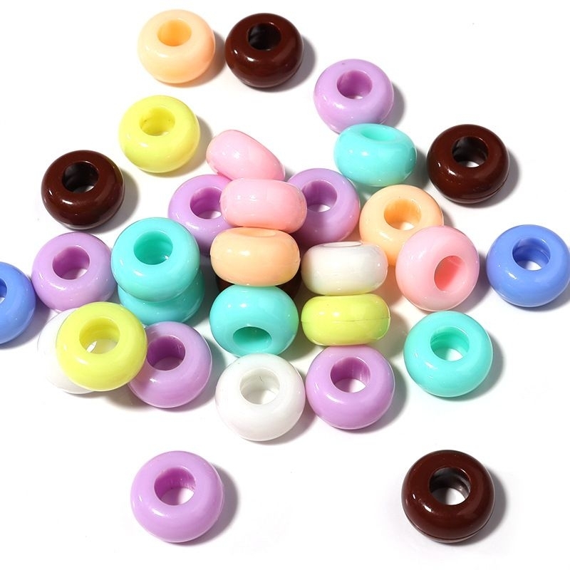 13mm Flat Round Large Hole Beads For DIY handmade Beads Jewelry ...