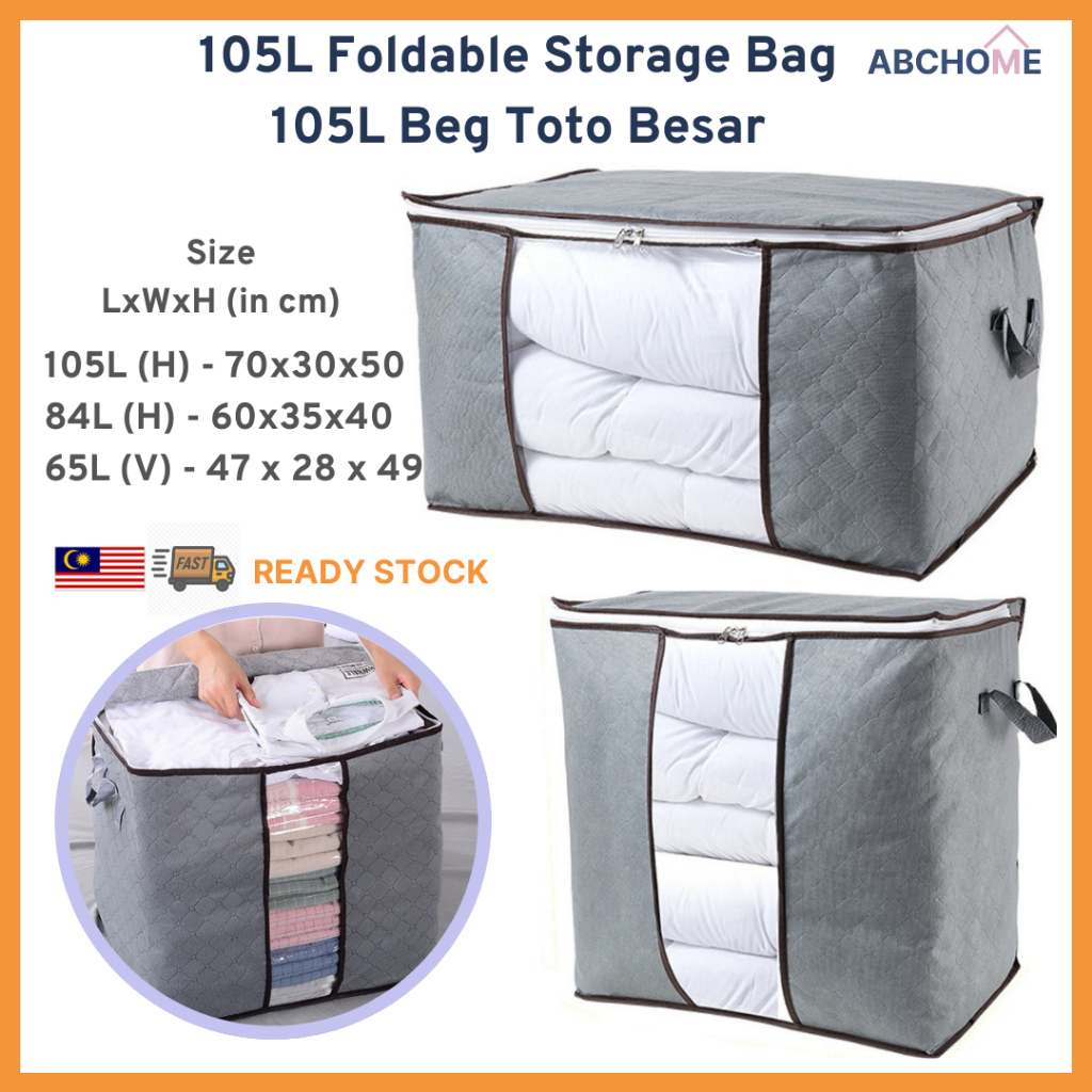 Foldable Storage Bag Blanket Comforter Organizer, Beg Simpan Barang ...
