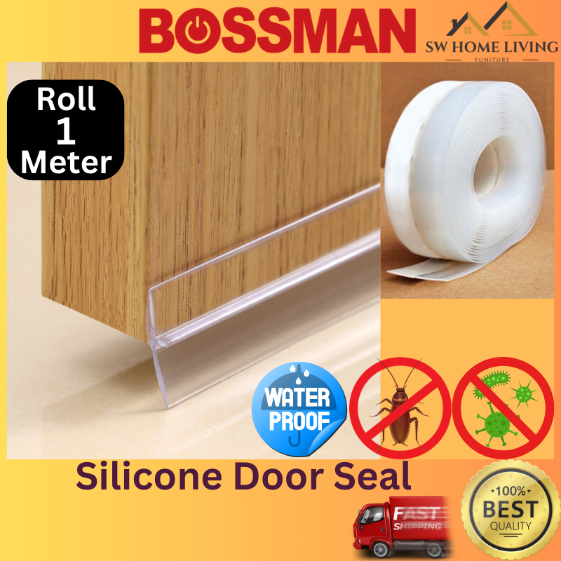 SW BOSSMAN Silicone Door Bottom Seal Bawah Pintu Penutup Lubang Dust ...