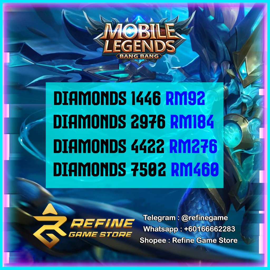Mobile Legends【Instant Top Up】For Malaysia Gaming Platform | Shopee ...