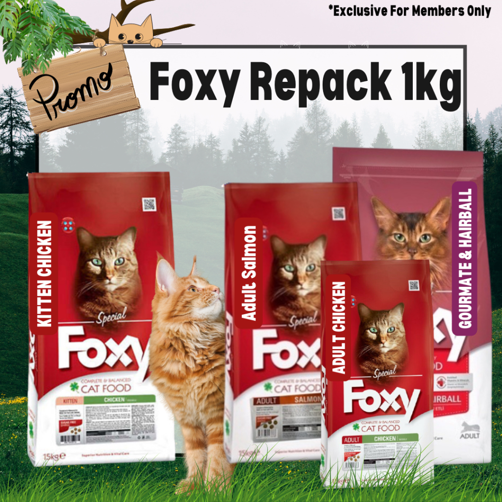 Foxy Cat Dry Food Repack 1kg | Shopee Malaysia