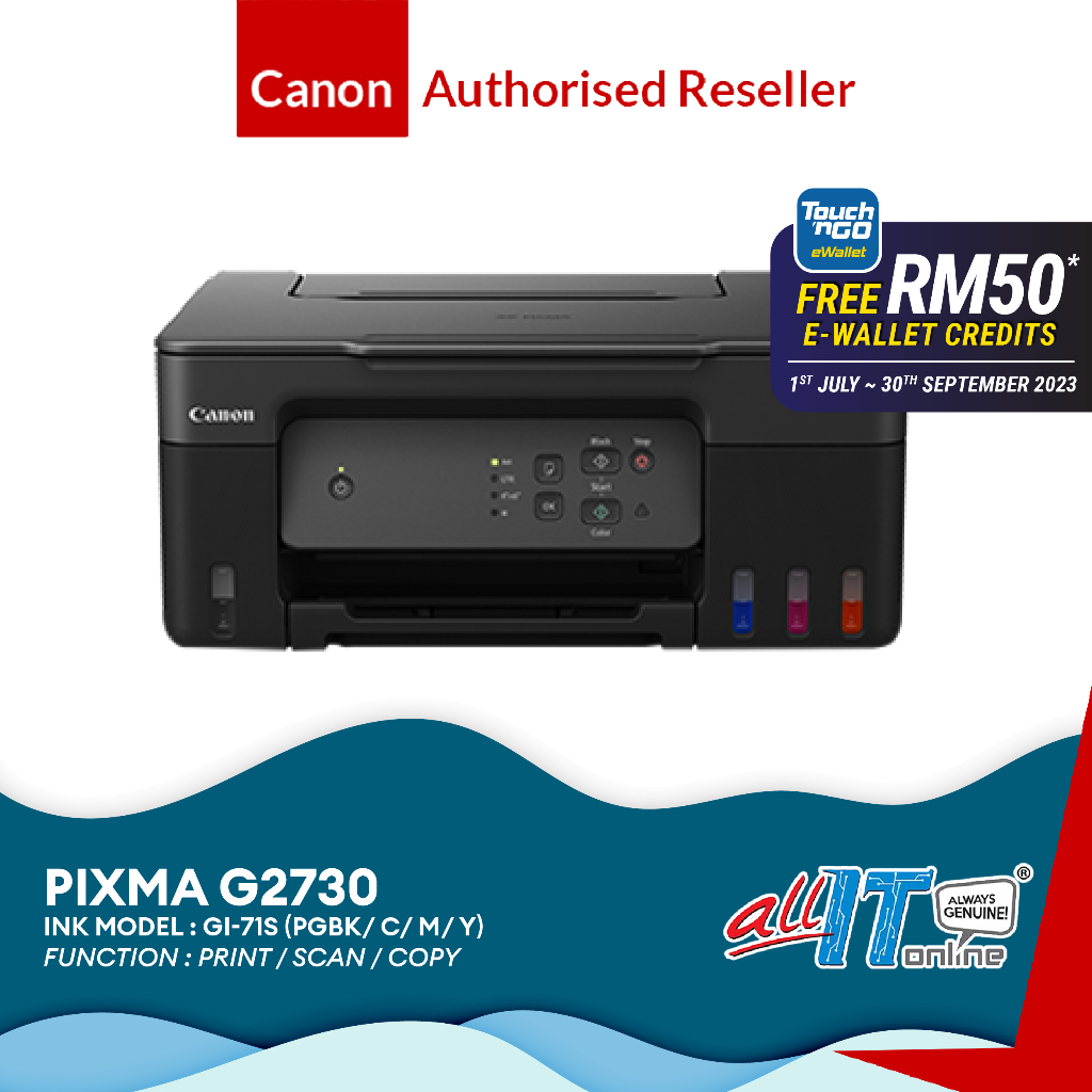 Canon PIXMA G2730 Multifunction Refillable Ink Tank Printer with Low ...