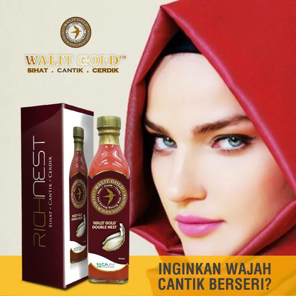 Walit Gold Double Nest (375ml) pati sarang burung walit birdnest ...