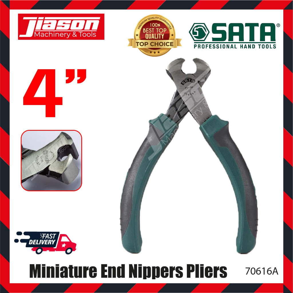 SATA 70616A Miniature End Nippers Pliers 4inch | Shopee Malaysia