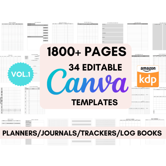 1800 Editable Canva Planners Template | Shopee Malaysia