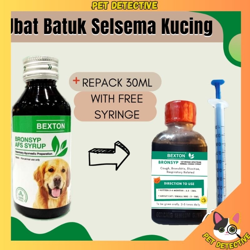 Ubat selsema kucing selesema & batuk bexton bronsyp cat bersin pet ...