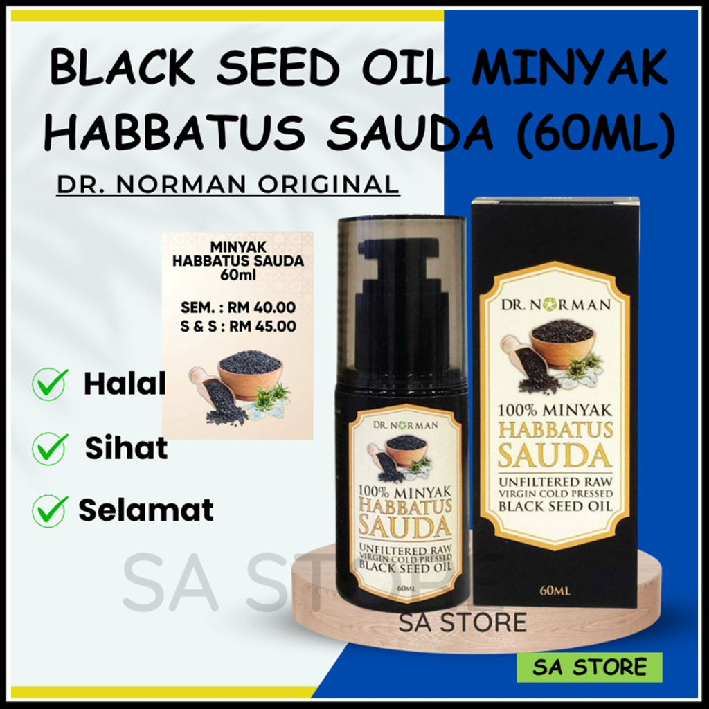 Dr. Norman Original - Black Seed Oil Minyak Habbatus Sauda (60mL ...