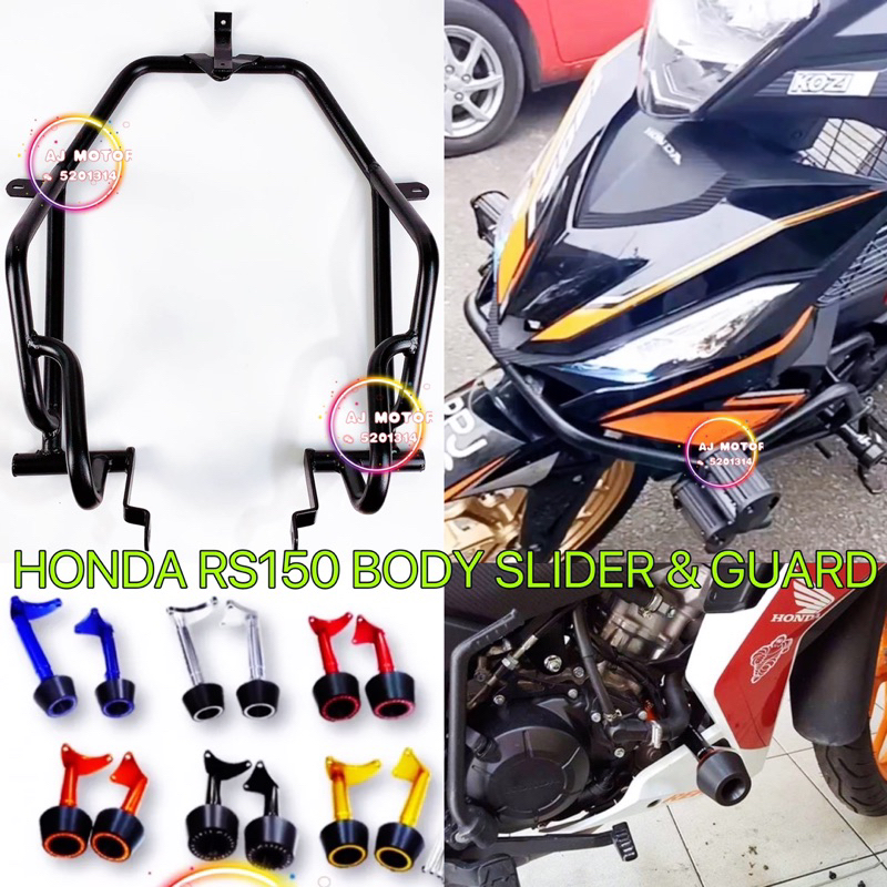 RS150 V1 V2 V3 SLIDER / BODY GUARD HONDA RS RS150R ENGINE ENJIN CASING ...