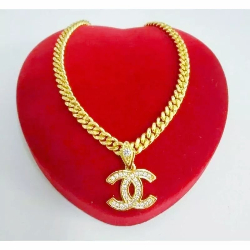 Rantai Leher Emas Korea + Loket ( COP 916 ) | Shopee Malaysia
