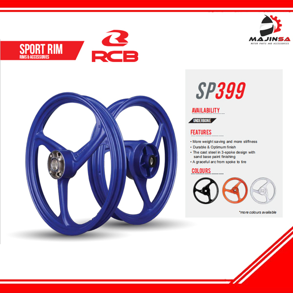 SPORT RIM RACING BOY 399 3 BATANG HONDA WAVE110 SUZUKI SMASH PRO RG ...