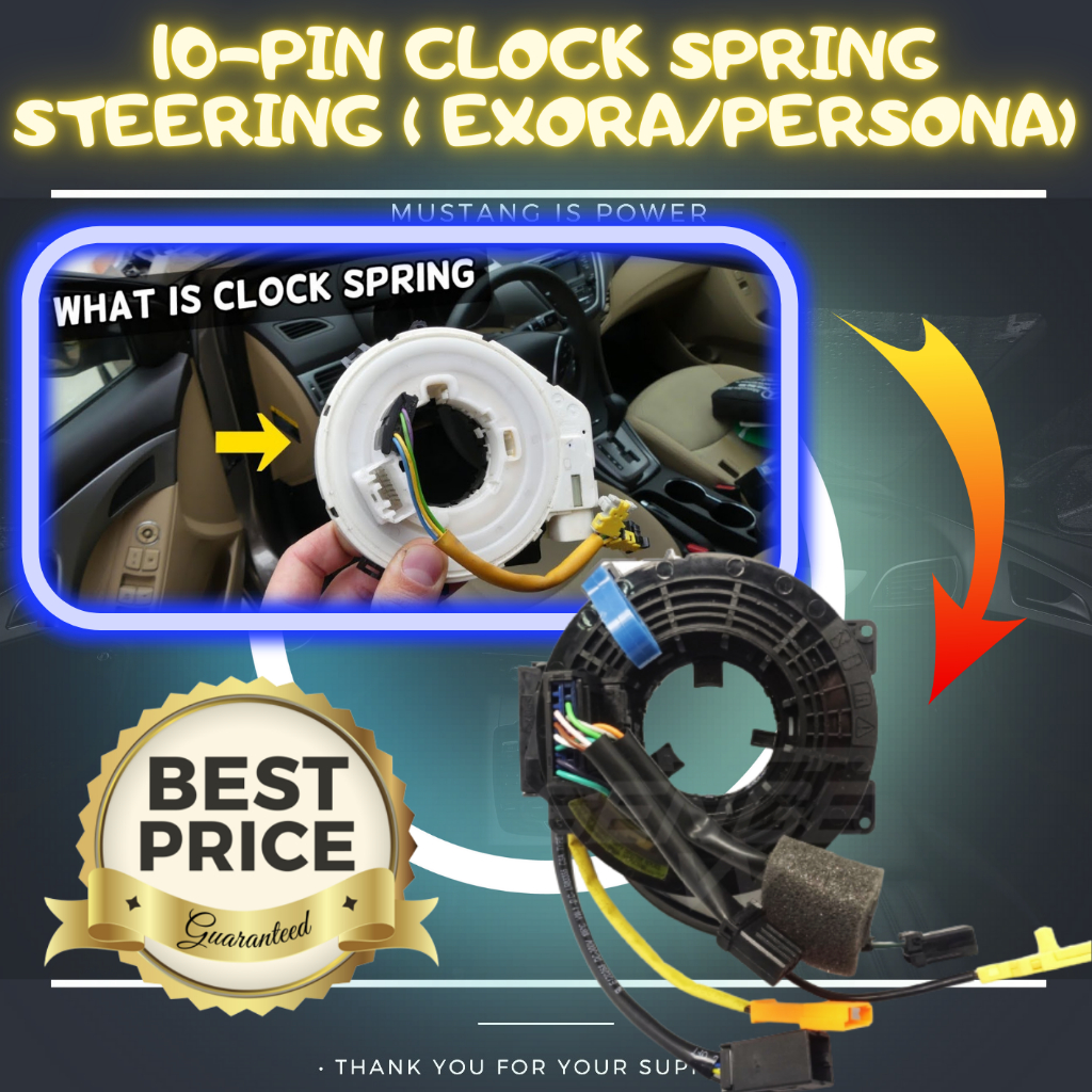 PROTON WAJA GEN2 PERSONA EXORA 10 PIN CLOCK SPRING STEERING | Shopee ...