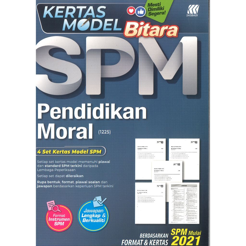 KERTAS MODEL BITARA SPM PENDIDIKAN MORAL | Shopee Malaysia