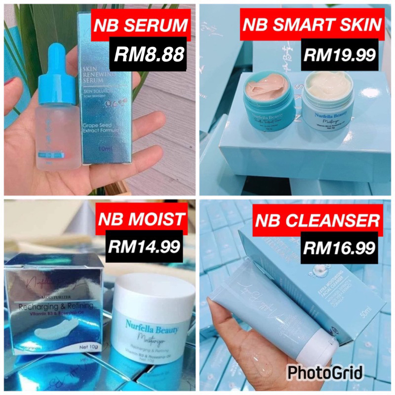 NB SERUM/SET SMART SKIN - BEAUTY BOX/MOISTURIZER & CLEANSER (ORIGINAL ...
