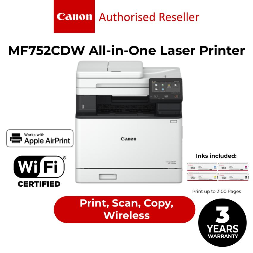CANON ImageClass MF752CDW A4 3 In 1 Wireless Color Laser Printer ...