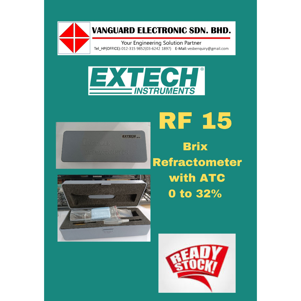 Extech BrixRefractometer with ATC RF15 | Shopee Malaysia