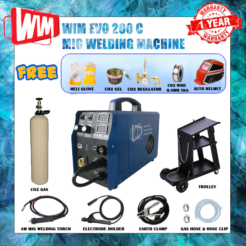 WIM MIG 200 C / MIG 208 / MIG 202 MIG WELDING MACHINE INVERTER MIG/MMA ...
