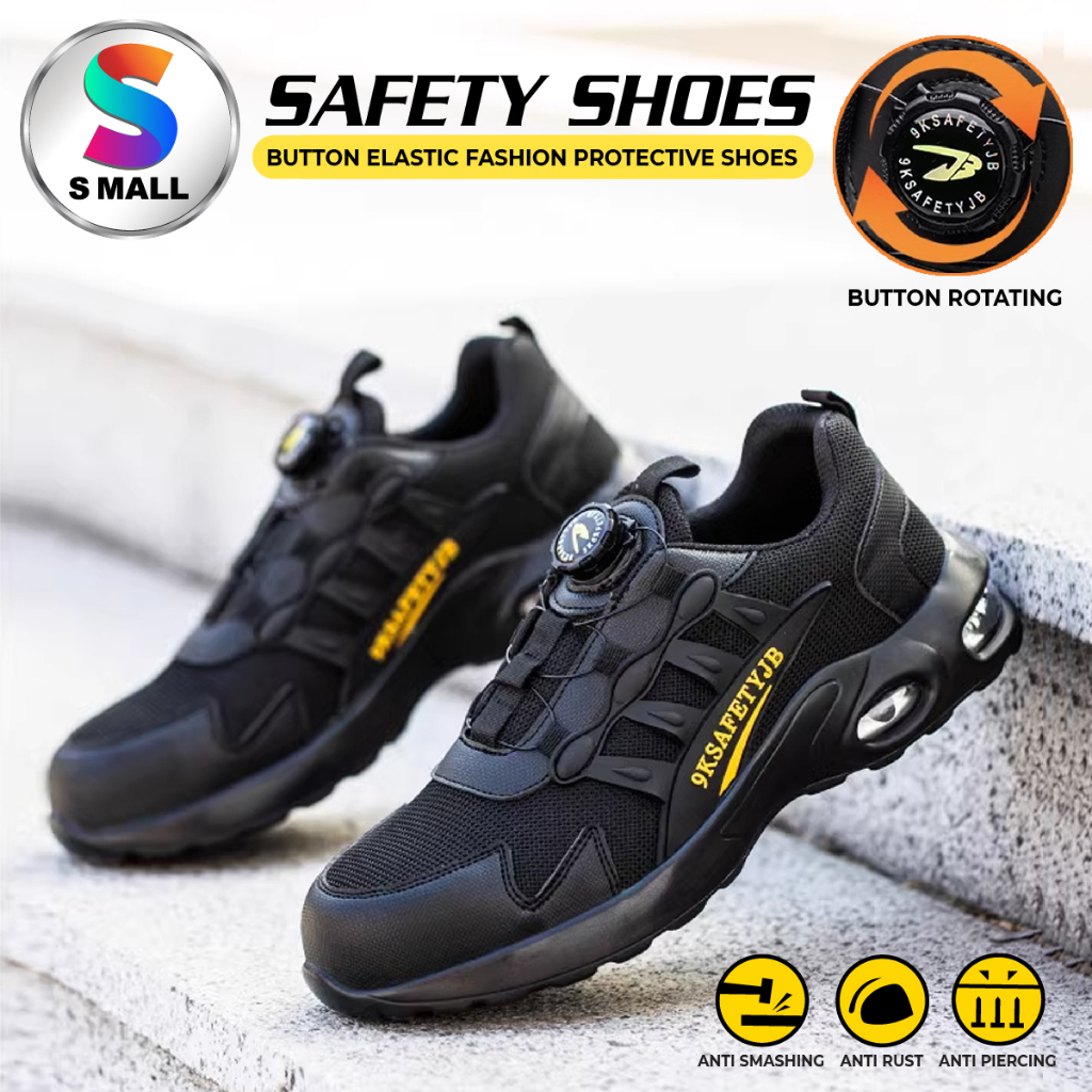 Safety Shoes Low-Cut Anti-Smashing Anti-Piercing Steel Toe Cap with ...