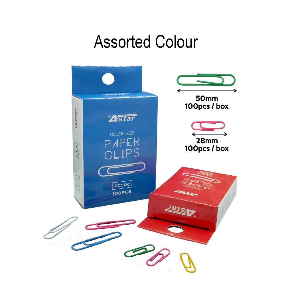 Astar Coloured Paper Clip | Klip Kertas | Shopee Malaysia