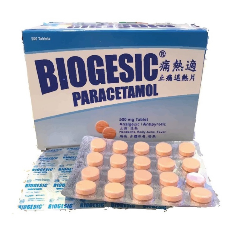 Biogesic Paracetamol 500mg Tablets 20's | Shopee Malaysia
