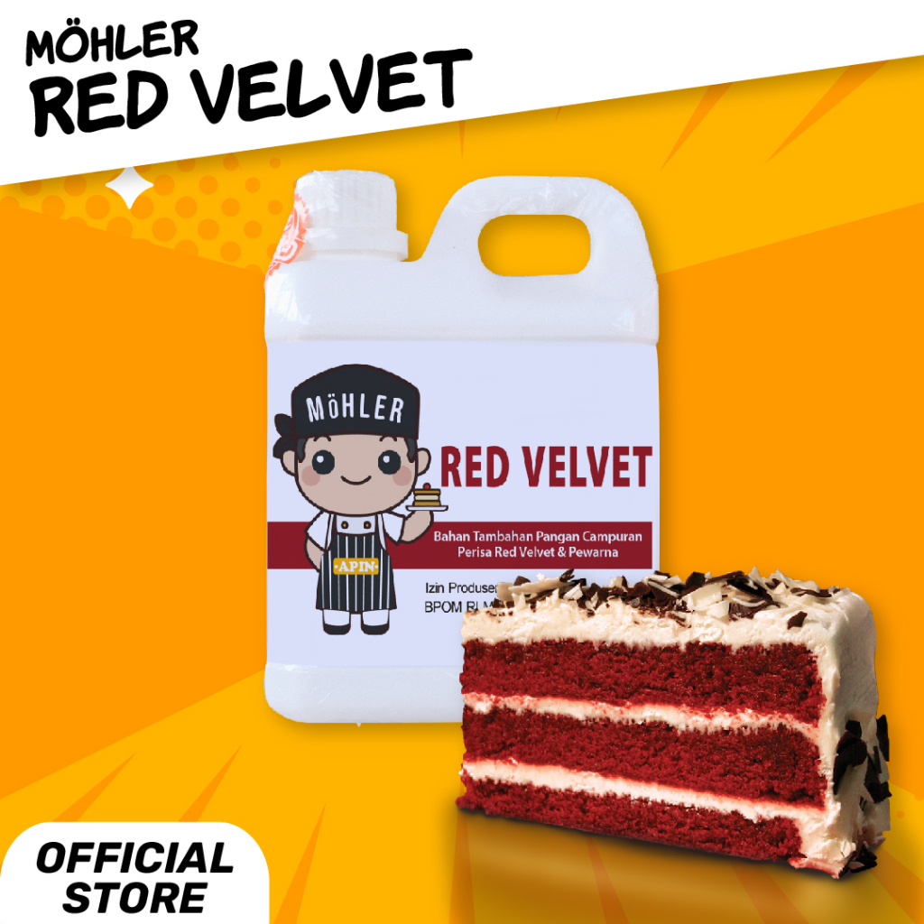 MÖHLER Red Velvet Flavor Emulco Original 1KG [READY STOCK] | Shopee ...
