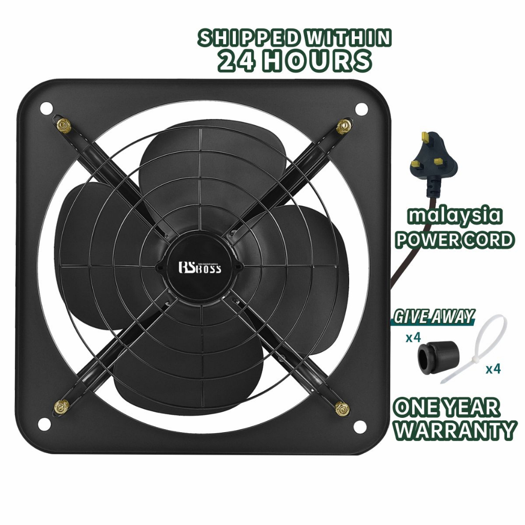 BS BOSS exhaust fan 8-24 inch Wall Type Light Duty Industrial kitchen ...