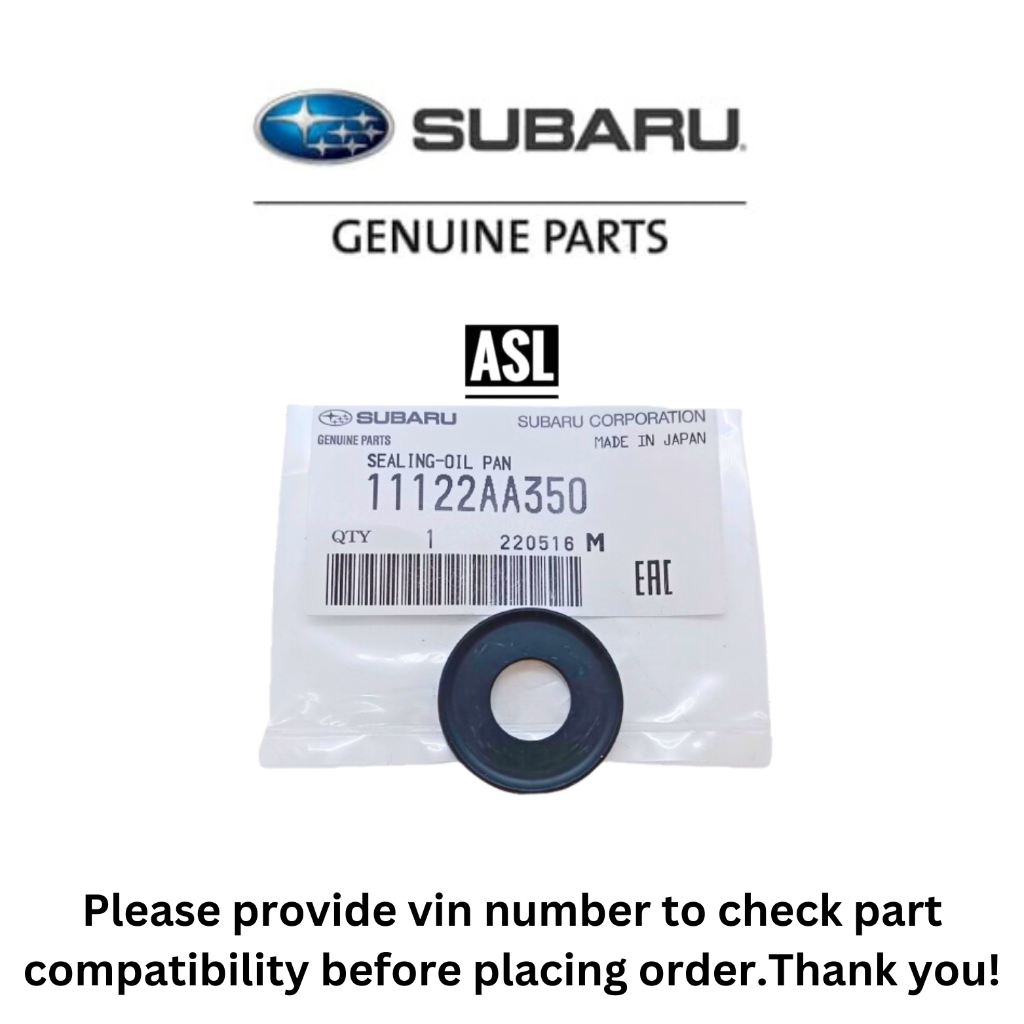 11122AA350 Genuine Subaru Oil Pan Seal FA FB BRZ Exiga Forester Impreza ...