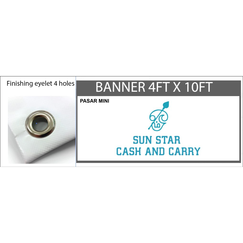 Banner / Bunting Printing (Wood/ Eyelets/ PVC Pipe) | Shopee Malaysia