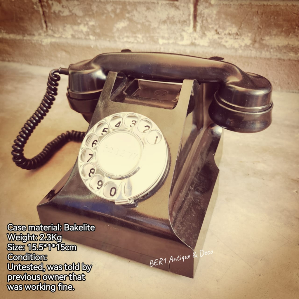BER1 Antique England Rotary Telephone Telefon Antik Vintage Collection ...