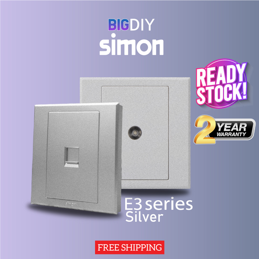 Simon E3 Series (Silver) Switch / Switches & Socket Outlet (BIGDIY ...