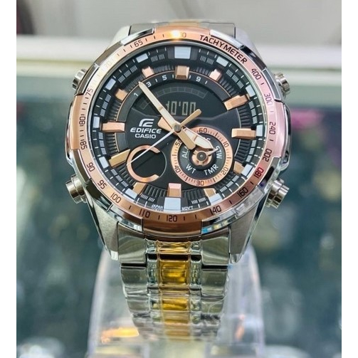 Casio_Edifice Dual time Stainless Steel Strap Fashion Men Watch All ...