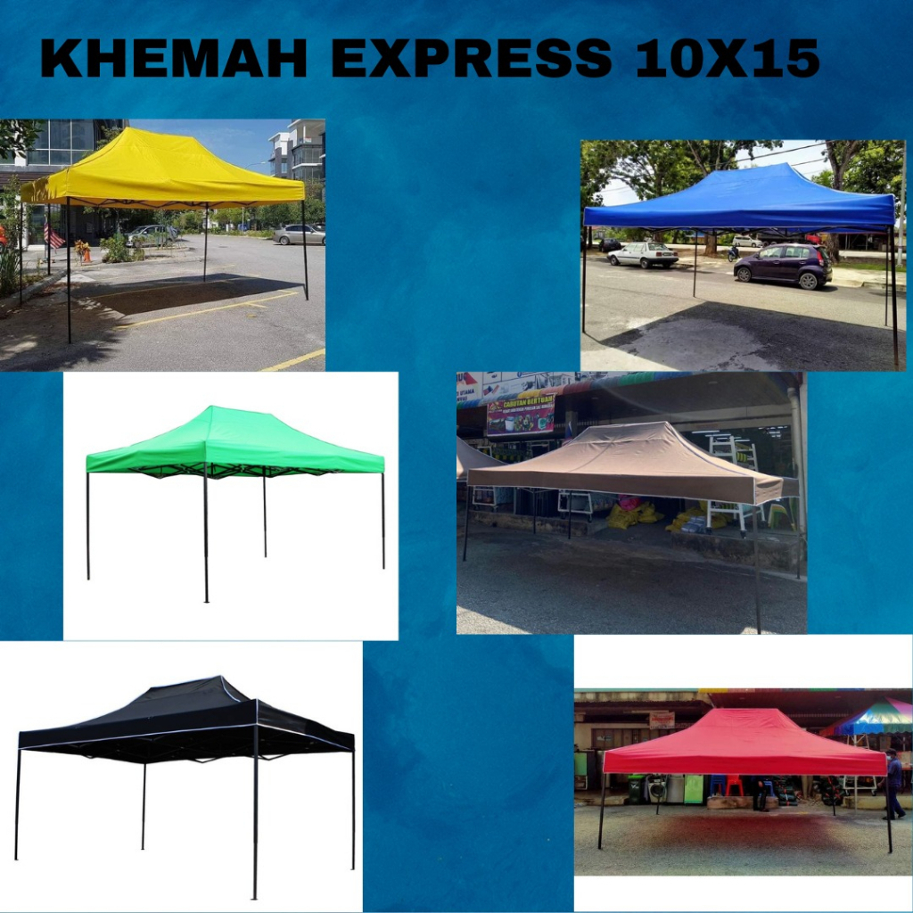 KHEMAH EXPRESS 10X15 / CANOPY EXPRESS 10X15 BESI SEGI DAN BESI BULAT ...