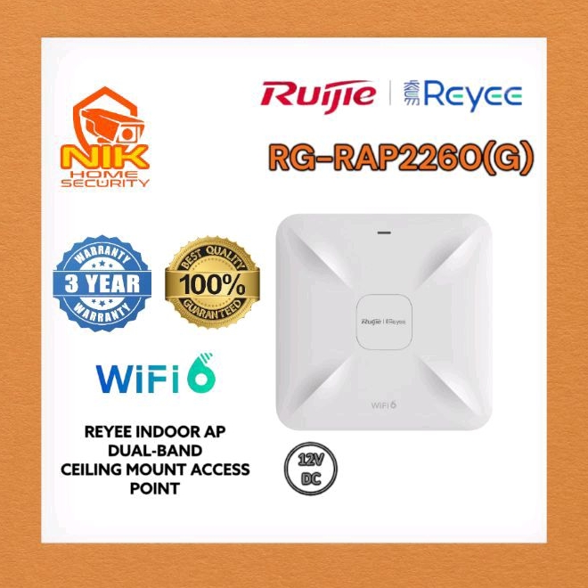 REYEE RUIJIE RG-RAP2260(G) AX1800 WI-FI 6 DUAL-BAND CEILING MOUNT ...