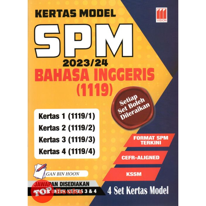 [topbooks Vision] Kertas Model Spm Bahasa Inggeris Cefr Aligned Kssm