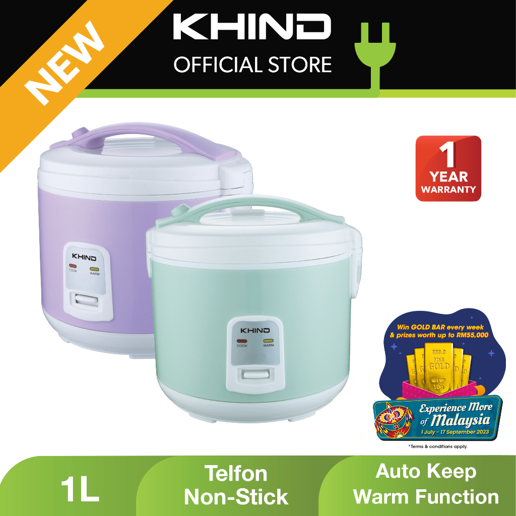 Khind Jar Rice Cooker (1L) RCJ1008 | Shopee Malaysia