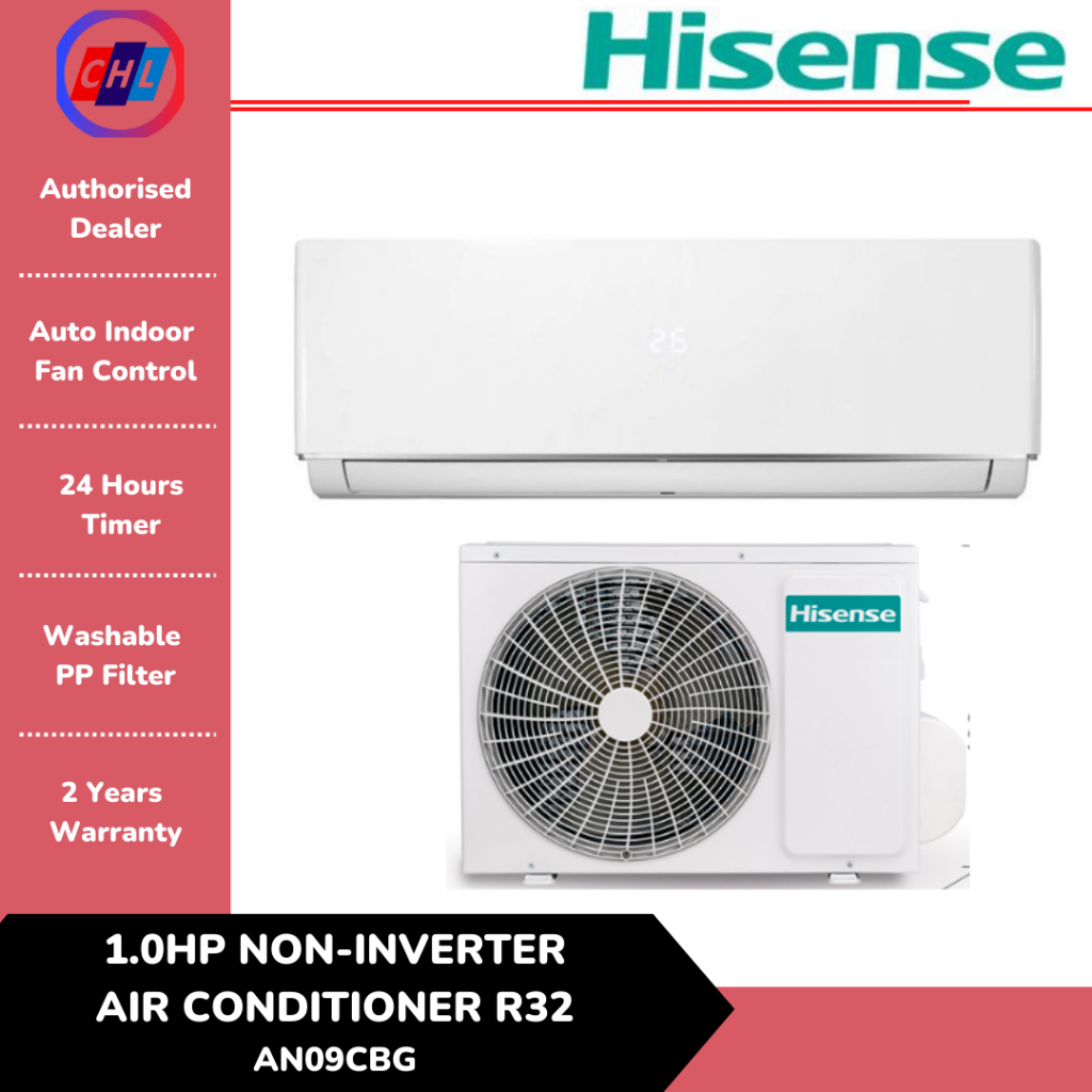 Hisense AN-09CBG / HAIER HSU-10LPB23[1HP Non-Inverter Air Cond R32 ...